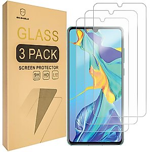 Mr.Shield [3-PACK] Designed For Huawei P30 [Tempered Glass] Screen Protector with Lifetime Replacement