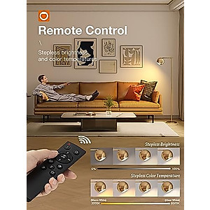 addlon Globe Gold Floor Lamp, 63 Inches Remote Control Mid Century Modern Floor Lamp with Metal Dome Shade,Antique Standing Lamp Adjustable for Living Room Reading Bedroom Home Office