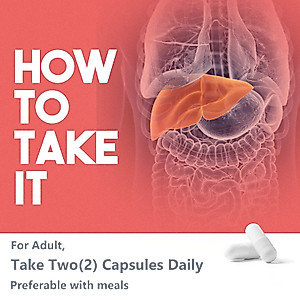 KoNefancy TUDCA Liver Supplements 1000 mg-Bile Salts for Liver Cleanse Detox-Milk Thistle Herbal Blend with Fulvic and Humic Acid for Liver,Digestive Health,60 Vegan Capsules