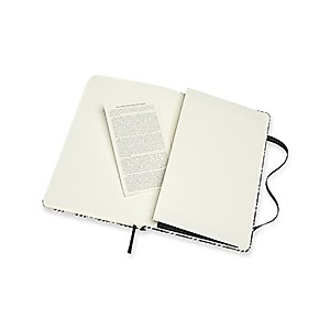 Moleskine Limited Collection Blend Textile Notebook, Hard Cover, Large (5" x 8.25") Ruled, Check, 240 Pages