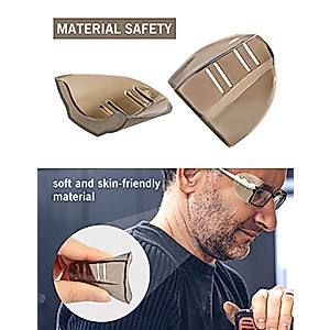 2 Pairs Eye Glasses Side Shields, Flexible Slip on Side Shields for Prescription Glasses Fits Small to Medium Eyeglasses (Brown-2)