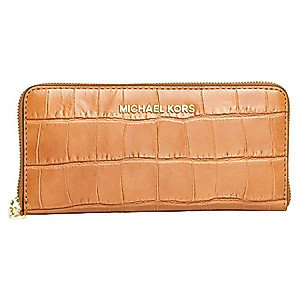 MICHAEL Michael Kors Jet Set Travel Zip Around Continental Wallet (Walnut)