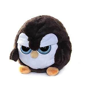 Grumpy Penguin - Adorable Super Soft Plush Stuffed Animal Toy (Glitter Eyes) - Large 8 Inch - Unique Gift for Kids and Adults