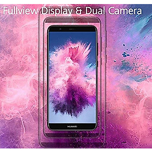Huawei P Smart (32GB) 5.6" Fullview Display & Dual Camera's, 4G LTE Dual-SIM Factory Unlocked w/ Fingerprint Scanner FIG-L23 International Model, No Warranty (Black)