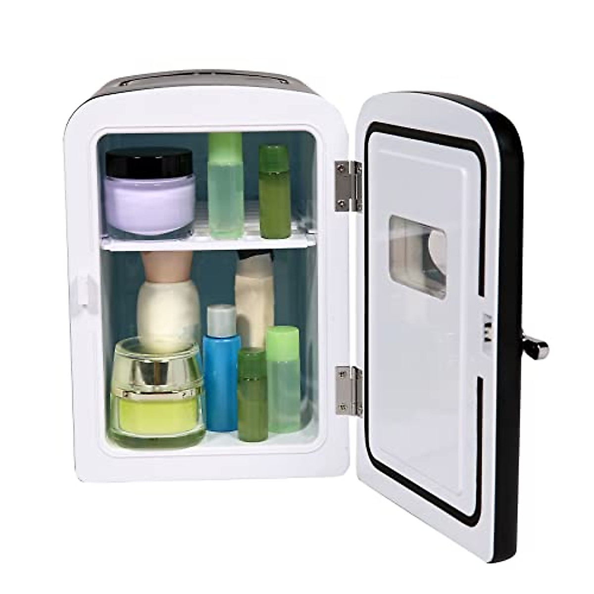 Frigidaire EFMIS175-BLACK Portable Mini Fridge-Retro Extra Large 9-Can Travel Compact Refrigerator, Black, 6 Liters