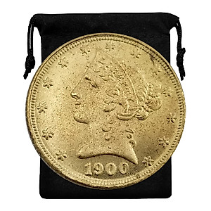 Kocreat Copy 1900 Liberty Morgan Gold Coin Five Dollars-Replica USA Souvenir Coin Lucky Coin Hobo Coin Morgan Dollar Collection