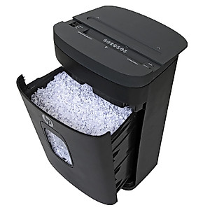 HP - Paper Shredder Micro Cut, 12-Sheet Manual Feed, Shreds Credit Cards & Staples, Heavy Duty Paper Shredder for Home Use with 5 Gallon Basket