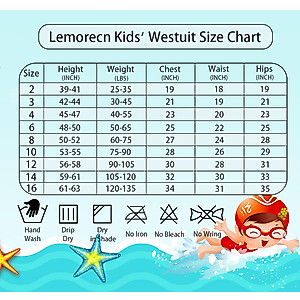 Lemorecn Wetsuits Youth Premium Neoprene 2mm Youth's Shorty Swim Suits(4021-US8)