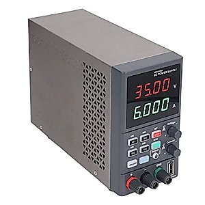Regulated Power Supply, DC Power Supply Safe Protection Digital Display High Accuracy for Charging (HDP135V6B US Plug 115V AC)