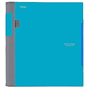 Five Star Advance Spiral Notebook Plus Study App, 1 Subject, College Ruled Paper, 11" x 8-1/2", 100 Sheets, With Spiral Guard and Movable Dividers, Color Selected For You, 1 Count (06322)