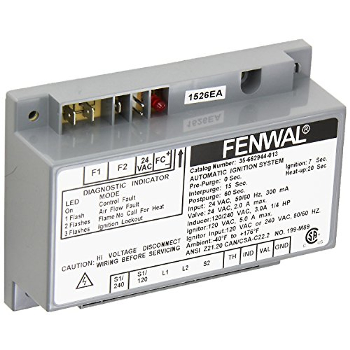 Pentair 42001-0052S Electrical Systems Igniter Control Module Replacement Pool and Spa Heater