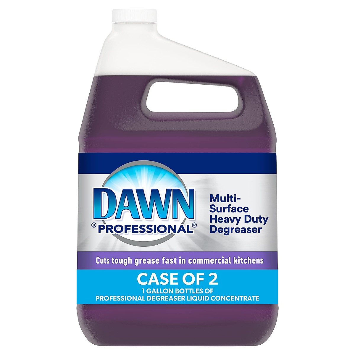 P&G PROFESSIONAL Dawn Multi-Surface Heavy Duty Degreaser, 1 Gallon (Case of 2), Degreaser Concentrate for Kitchen, Restaurants, Foodservice, and More