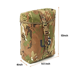 MT 2Pcs US Military MOLLE Sustainment Pouch, Army Utility Pouch OCP