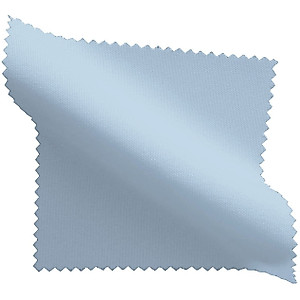 LA Linen 10-Pack Poly Poplin Napkin, Soft Cloth Napkins, Washable Reusable Napkins, Stain and Wrinkle Resistance Table Napkins for Dinner, Wedding, Parties, 18 by 18-Inch, Blue Light