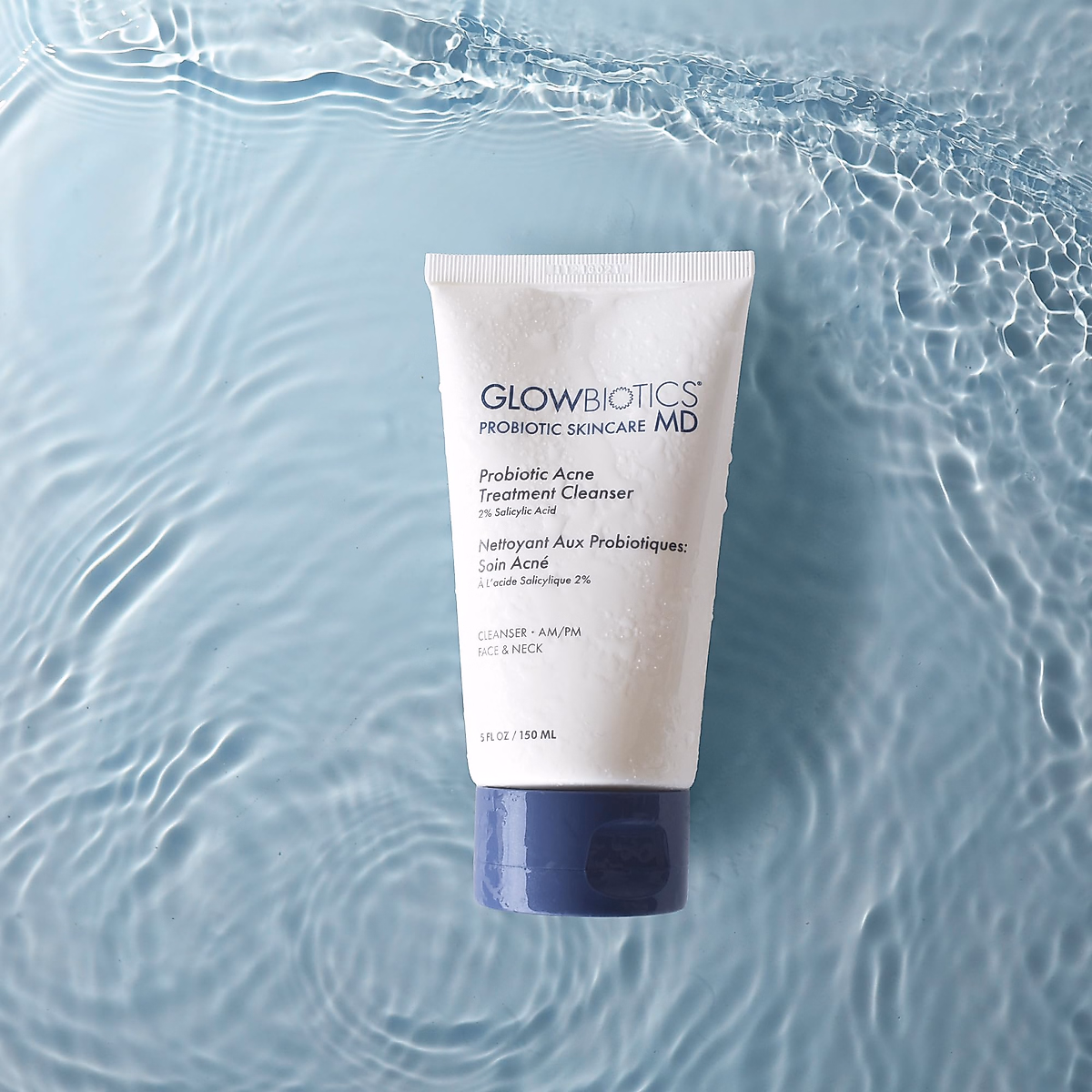 Glowbiotics Probiotic Acne Cleanser: Gentle Foaming Face Wash for Acne-Prone Skin | Clears Pores, Removes Dirt & Oil, Soothes Redness with Salicylic Acid & Niacinamide
