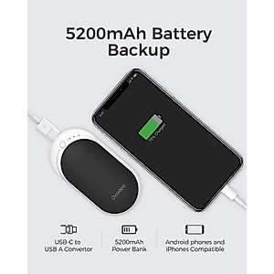 OCOOPA HotPal Rechargeable Hand Warmer, [USA Today Best Gifts 2022] 5200mAh Electric Handwarmer,Portable Pocket Heater, Heat Therapy Great for Raynauds, Hunting, Golf, Camping, Women Mens Gifts