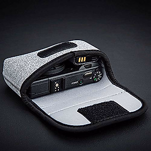 JJC Compact Camera Case Travel Pouch Sleeve for Sony ZV1F ZV-1F ZV1 ZV-1 RX100 VII VI VA W800 W830 WX350 Canon G7X G5X G9X SX740 Olympus TG-6 TG-5 TG-4 Fujifilm XP130 XP140 XP90 Ricoh GR III II & More