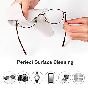Hifot Adjustable Eyeglasses Strap Eyewear Retainer 12 Pack with Glasses Cleaning Cloth,Silicone Sunglasses Holder Strap,Eyeglasses Retainer