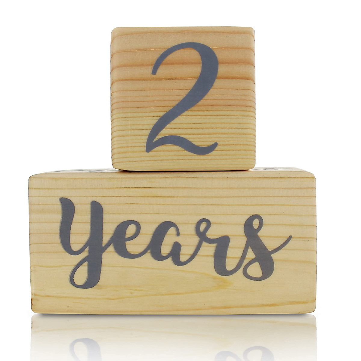 Handmade Wooden Baby Milestone Blocks | Engraved Monthly Age Markers | Photos and Nursery Decor | Weeks Months Years Grade | Newborn Photo Props | Perfect Pregnancy Gift and Keepsake | Month Photos