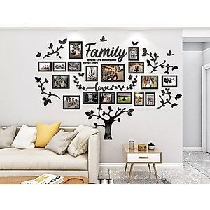 DIY Wall Decor Living Room Family Tree Wall Decor Sticker 3D Picture Frames Collage Wall Decor Living Room Wall Decor