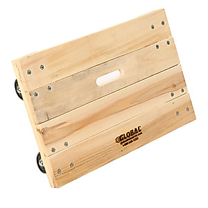 Global Industrial Hardwood Dolly - Solid Deck, 24 x 16, 1000 Lb. Capacity
