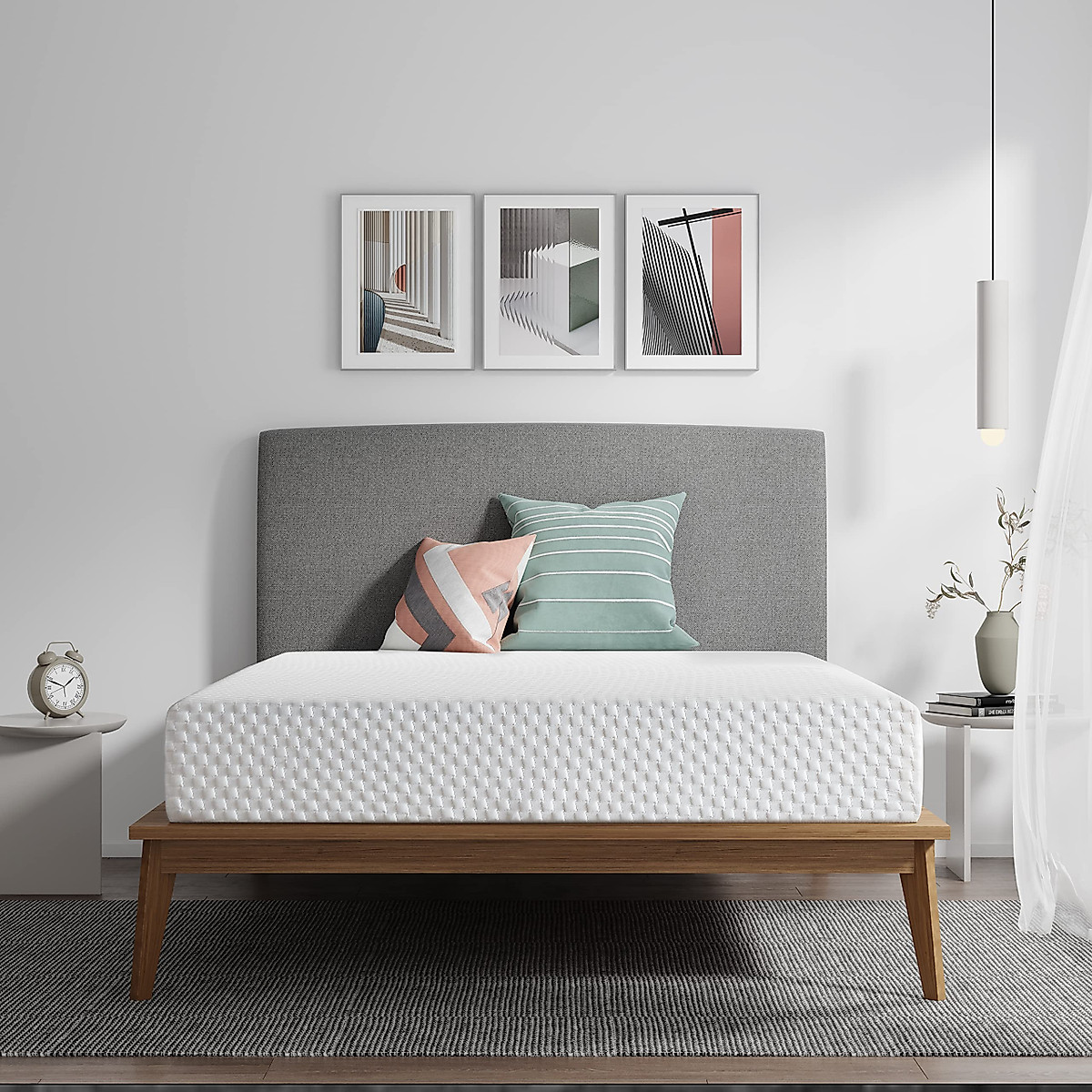 AnwickNomo King Mattress, 10 inch Gel Memory Foam Mattress in a Box, Green Tea Cooling Gel Infused, Breathable Bed Comfortable Mattress for Cooler Sleep Supportive & Pressure Relief