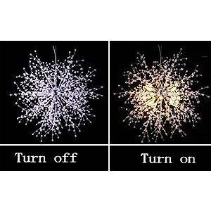 GDNS Dandelion Chandelier Firework Chandeliers LED Light Crystal Pendant Lighting Ceiling Light Fixtures Chandeliers Lighting,Dia 23.5 inch