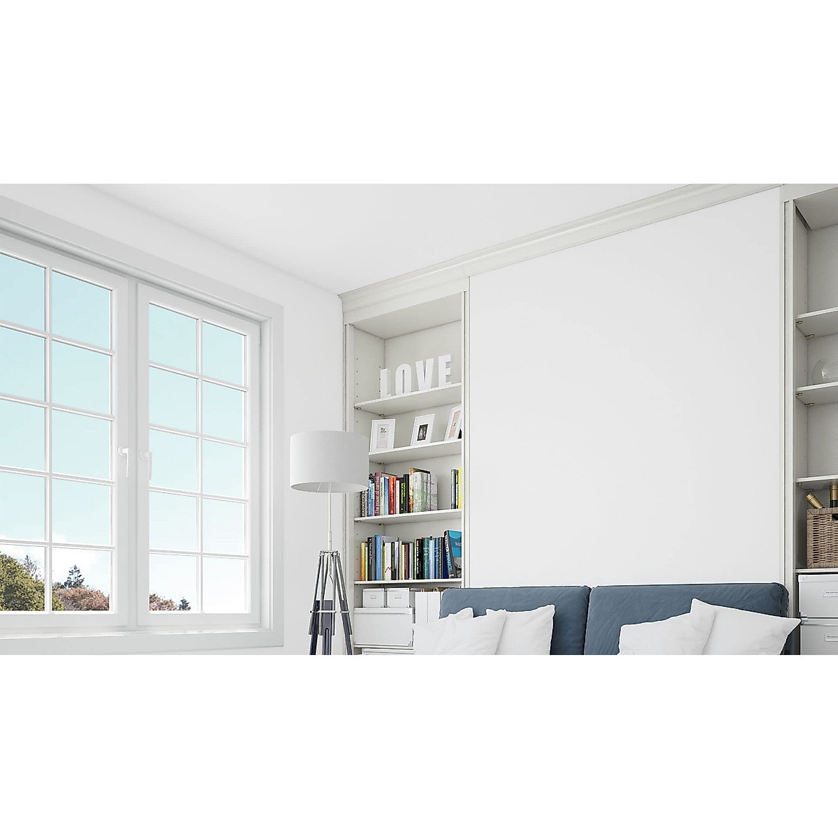 EVOLVE Paint & Primer: Environment-friendly, Low Sheen with One-coat Coverage for Interior & Exterior surfaces (Cloud White, 5-Gallon)