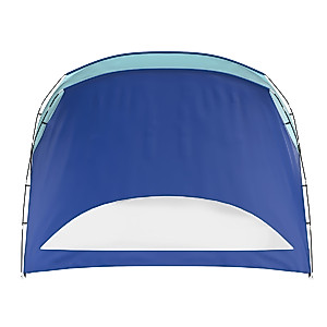Beach Tent - Sun Shelter for Shade with UV Protection and Water-Resistant Coating for Sports Events and More with Carry Bag by Wakeman Outdoors (Blue)