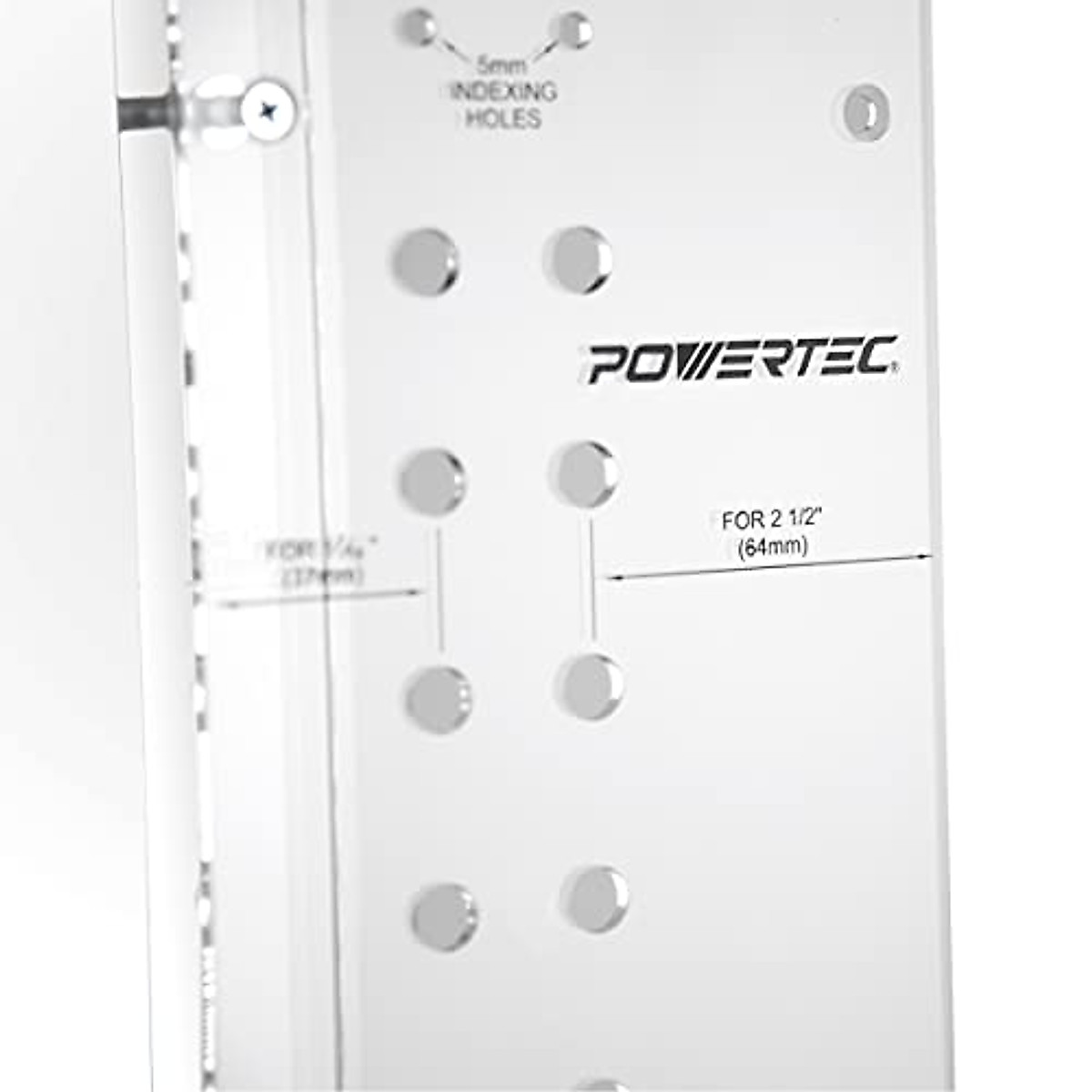 POWERTEC 71653 Shelf Pin Drilling Jig with 1/4" Self Centering Bit