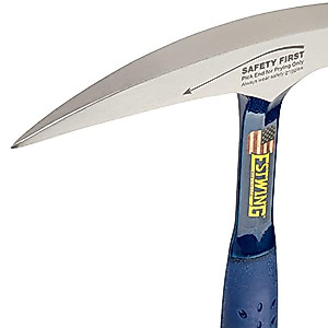 ESTWING BIG BLUE Welding/Chipping Hammer - 14 oz Slag Removal Tool with Forged Steel Construction & Shock Reduction Grip - E3-WC