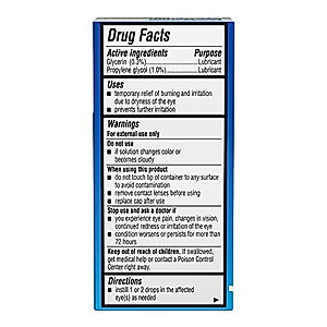 Bausch & Lomb Eye Drops for Dry Eyes & Redness Relief, Transparent, 0.5 Fl Oz (Pack of 3) (Packaging May Vary)