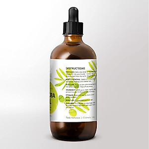 Teak Naturals Cold Pressed Organic Jojoba Oil Natural Unrefined Pure Jojoba Oil Moisturizer for Skin Hair and Nails - 4 Ounces