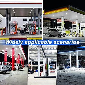 180W LED Canopy Gas Station Light, 5700K Surface Mount LED Carport Ceiling Light (700W HID/HPS Replacement) 25200LM Commercial Canopy Ceiling Lighting, IP65 Waterproof 120-277V DLC UL Listed