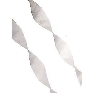 Maroon and White Crepe Paper Streamers, Made in USA