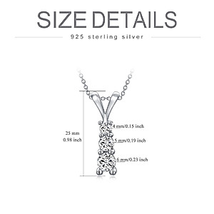 Moissanite Pendant Necklace for Women 1.5CT 18K White Gold Plated Silver D Color Brilliant Cut Moissanites Jewelry Gift for Her, Wife Mom Girl 18"-20"