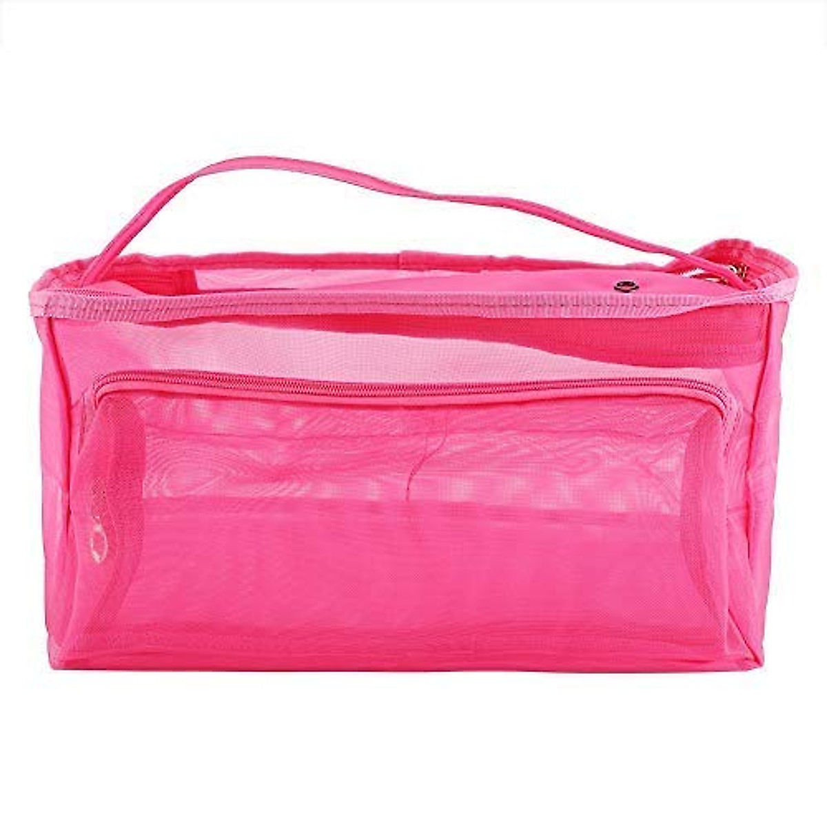 Fdit Knitting Bag Yarn Storage/Portable Tote Crochet 3 Holes Storage Bags to Protect Yarn Prevent Tangling(Rose Red)