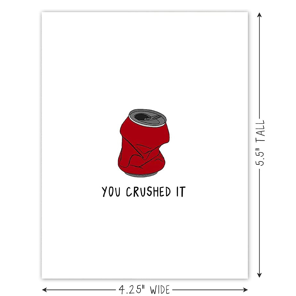 rockdoodles Funny Graduation Cards, You Crushed It | Graduation Cards, New Graduate Congratulations Cards - Punny Congrats College & High School Graduation Cards (You Crushed It)