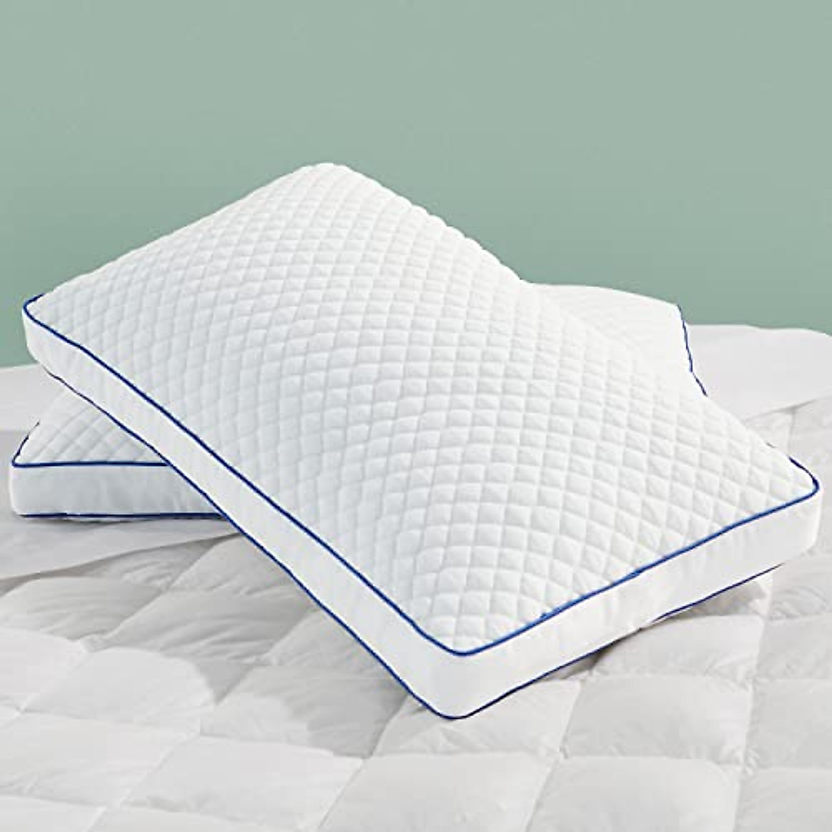 Dream Serenity Eco Style Premium Selection 10-inch Memory Foam Mattress, Queen, with 2 Queen Pillows, White