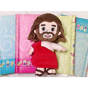Pinkey Smile My Jesus Plush 14" Large Christ Doll Cute Christian Stuffed Plush of Son of God for Children, Church, Sunday School, Religious Gift, Kids Jesus Gift