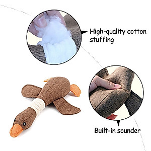 Vitscan Dog Toys for Aggressive Chewers Small Breed and Squeaky Goose Puppy Chew Toys for Small Medium Dogs Teething