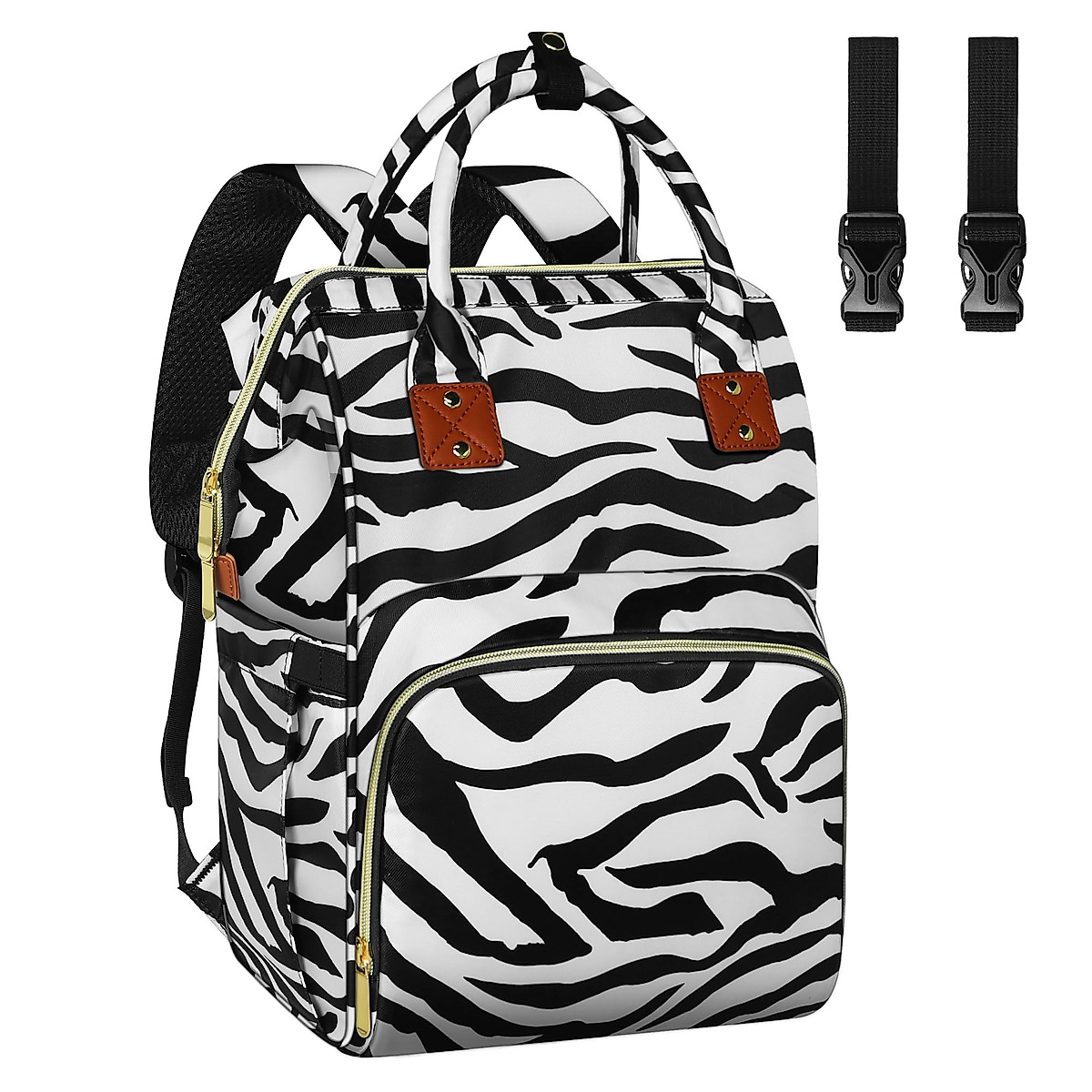 HABOPET Diaper Bag Backpack Multi-Function Baby Bag With Large Capacity and Insulated Pockets Diaper Backpack Organizer Bag for Mom/Dad, Black