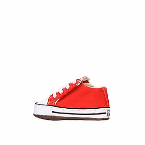 Converse Unisex-Baby Chuck Taylor All Star Cribster Easy Slip-on Sneaker, University Red/Natural Ivory, 2 M US Infant