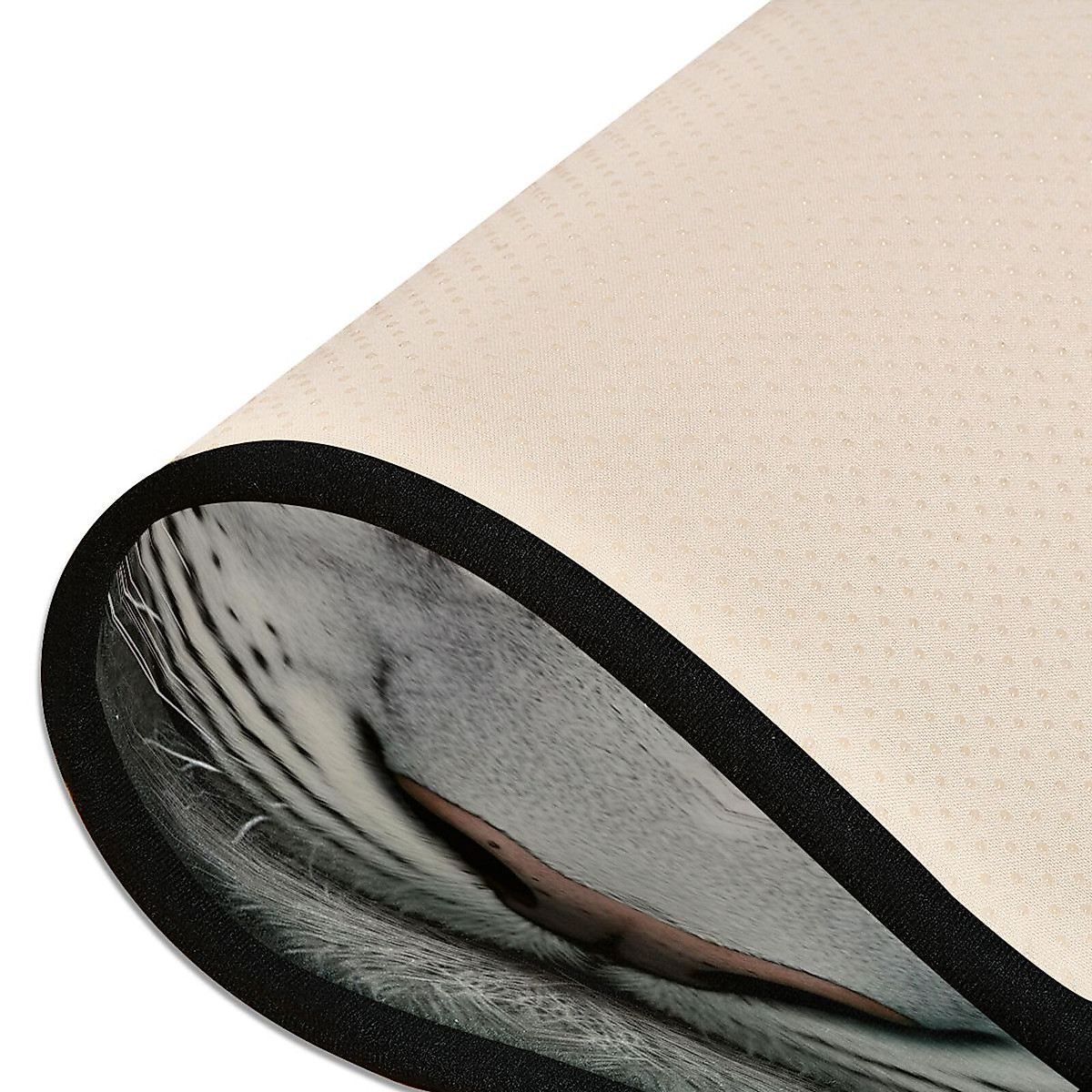 xigua White Tiger with Green Eyes Non-Slip Runner Rug Area Rug Washable Rectangle Rug for Bedroom Living Room Bathroom Hallways Home Decor 72x24 Inches#261