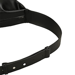 Women's Soft Surface Cowhide Hobo Bag Casual Leather Crossbody Bag Crescent Shoulder Bag Black