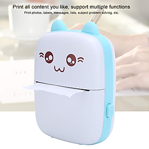 Wisoqu Receipt Printers, SKS9 Mini Portable Mobile Printer Thermal Printer, 200DPI USB Photo Label Remark Pocket Printing Machine