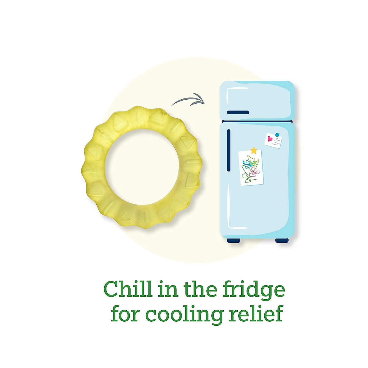 Cool Nature Teether (2 Pack)-Yellow/Aqua Set