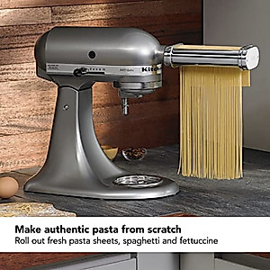 KitchenAid 3-Piece Pasta Roller & Cutter Set Attachment, Silver