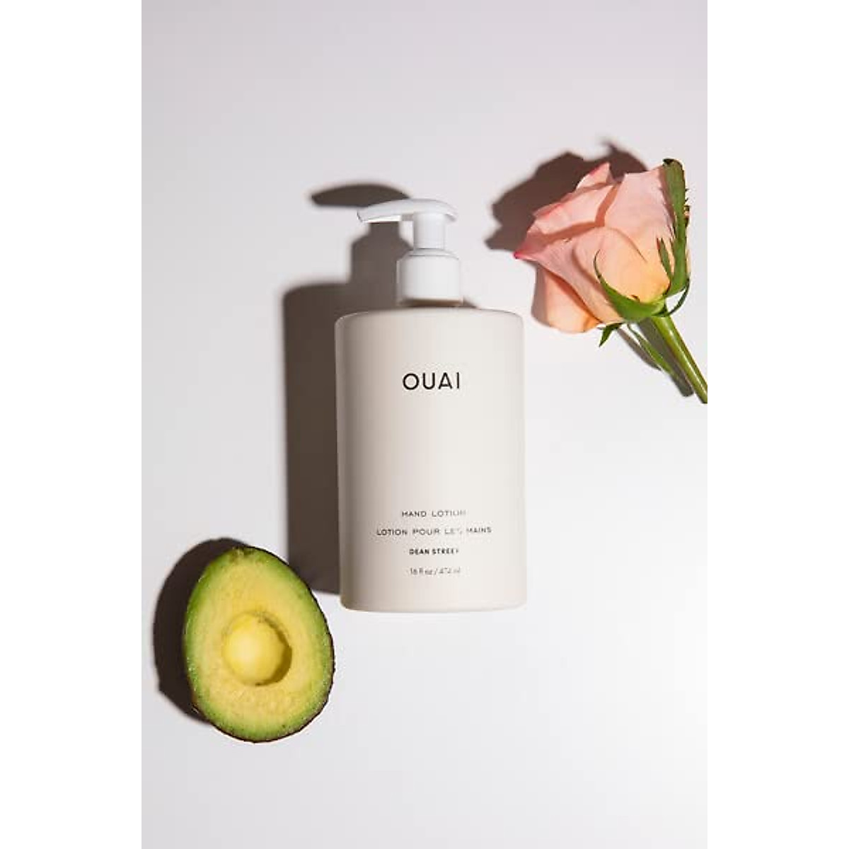 OUAI Hand Wash and Hand Lotion, Moisturizes and Exfoliates with Daily Use, Made with Jojoba Esters, Avocado and Rosehip Oils, Dean Street Scent, 16 oz each…