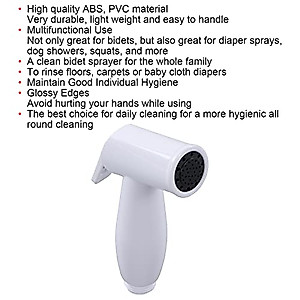 Bidet Sprayer G1/2 Thread Wall Mounted Handheld Toilet Sprayer Dog Shower Floor Carpet (B1115W three-piece set 1)